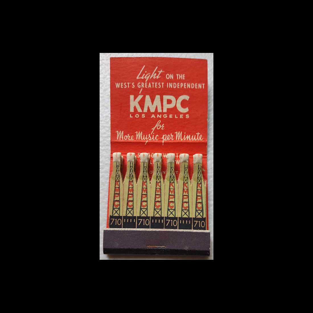 Feature Matchbook Full Book KMPC Radio Los Angeles, CA | eBay